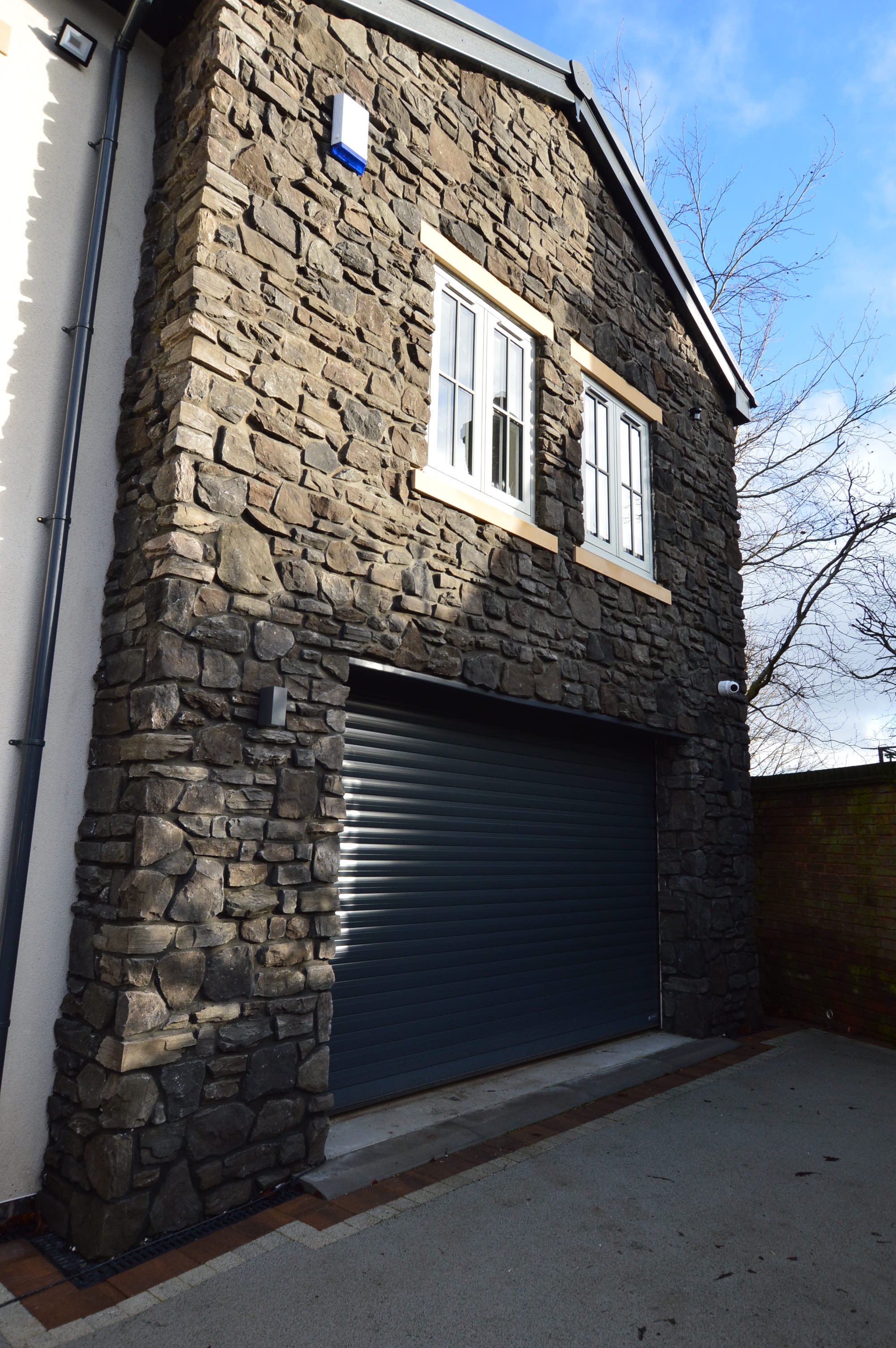 Porch & Garage Stone Cladding in Stafford | Thelo Design